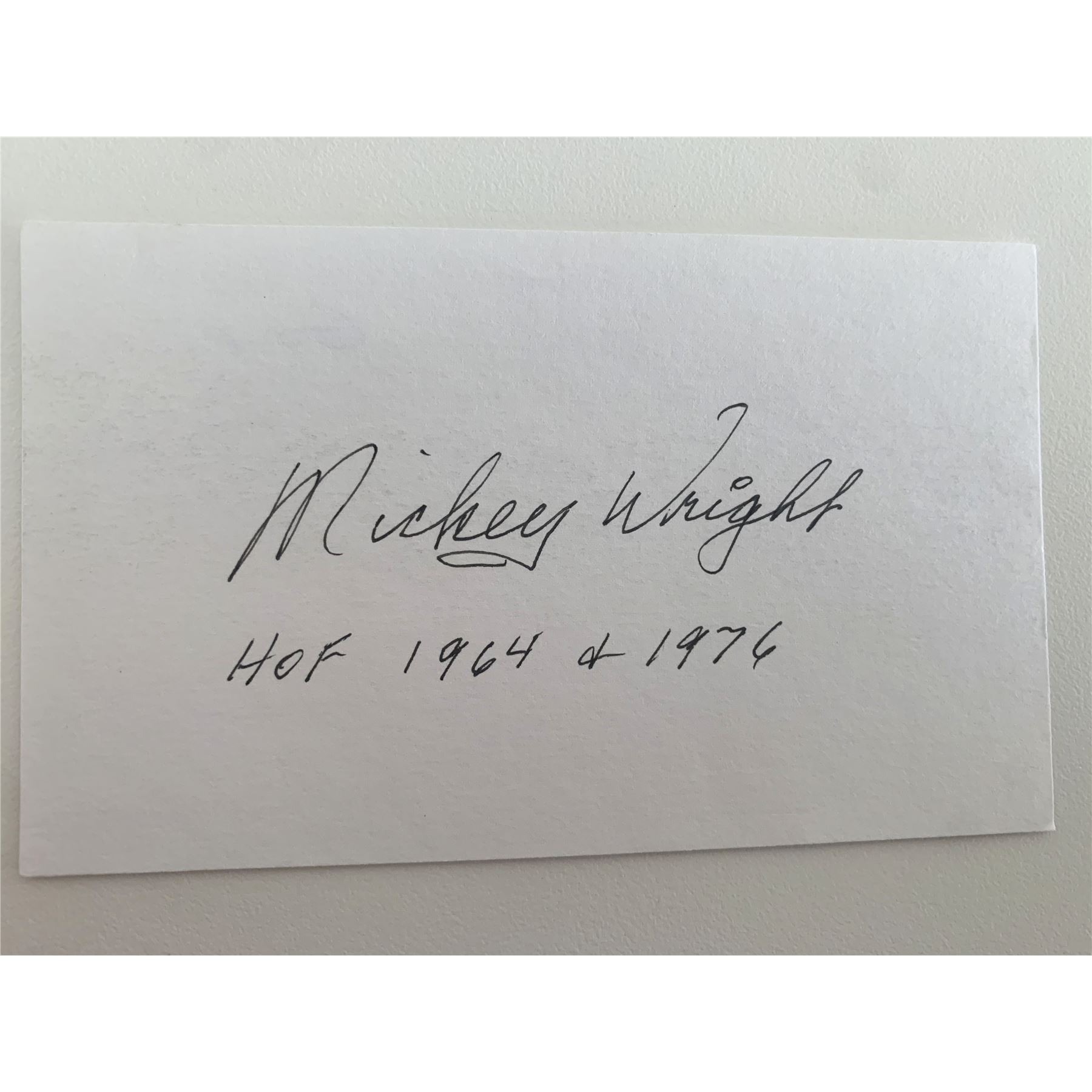 LPGA winner Mickey Wright original signature