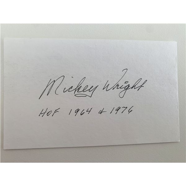 LPGA winner Mickey Wright original signature