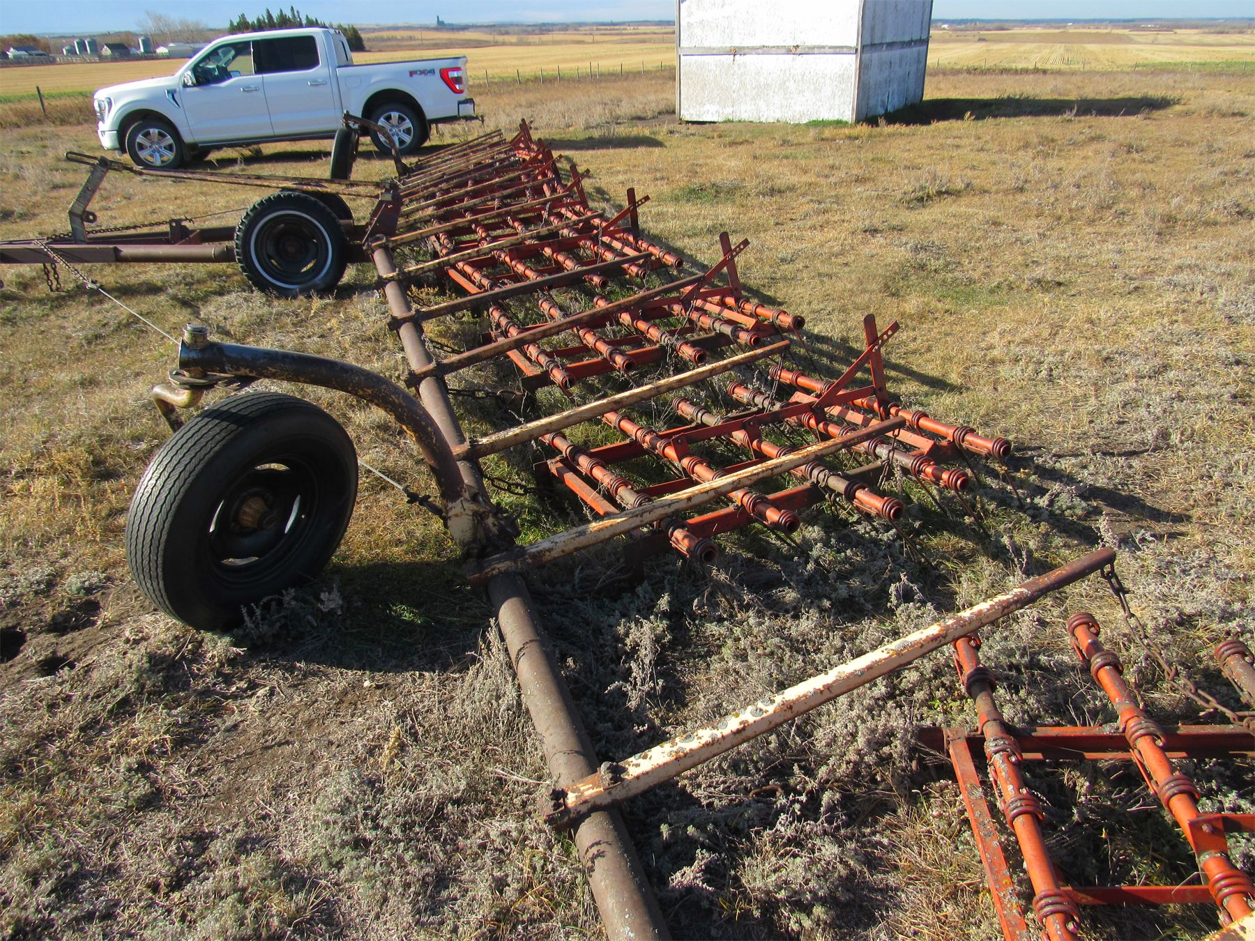 40ft Tine Harrow Bar - 9 sections of Harrows