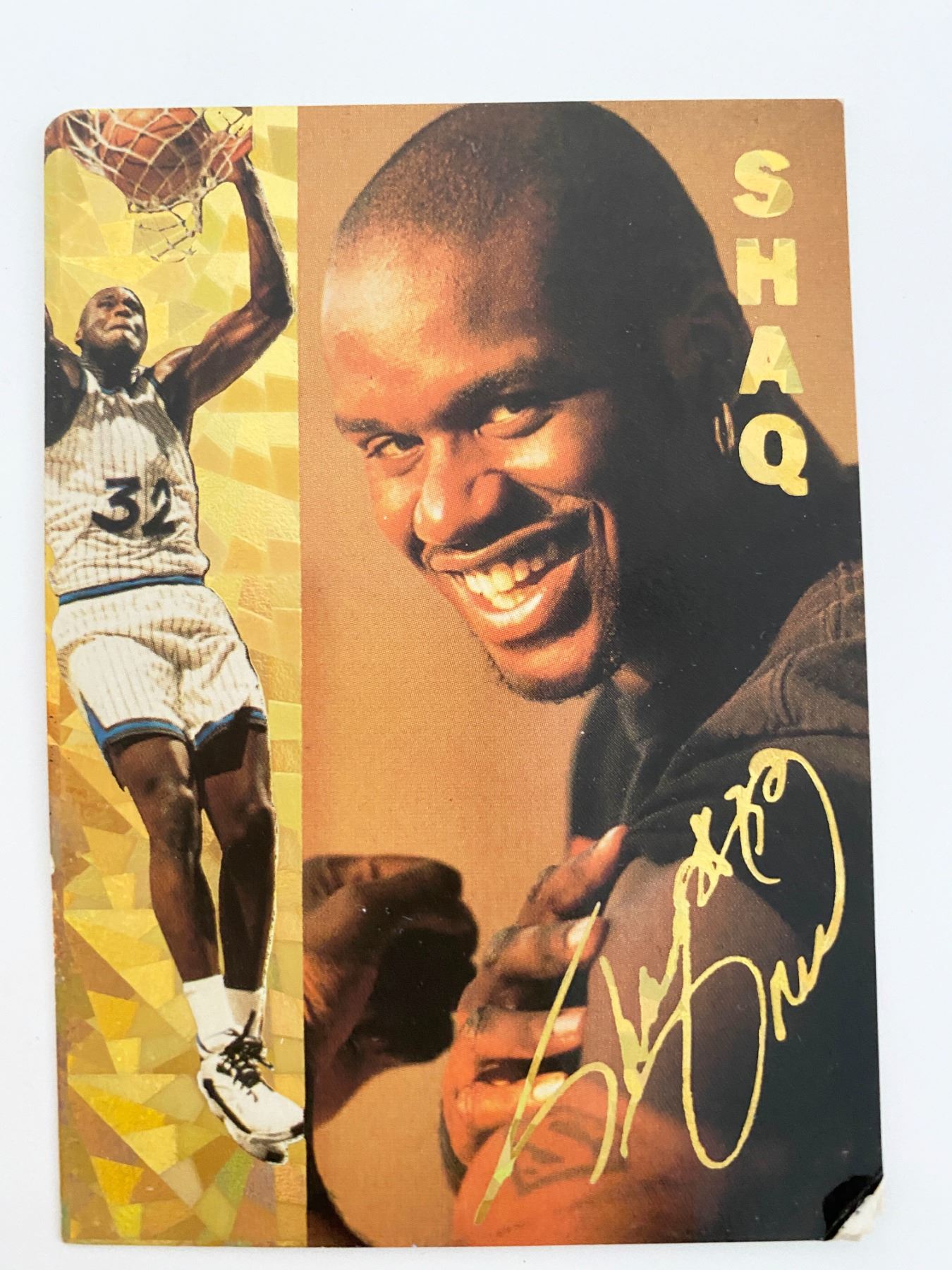 Shaq Facsimile Signed Basketball Card