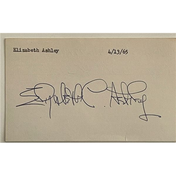 Elizabeth Ashley original signature