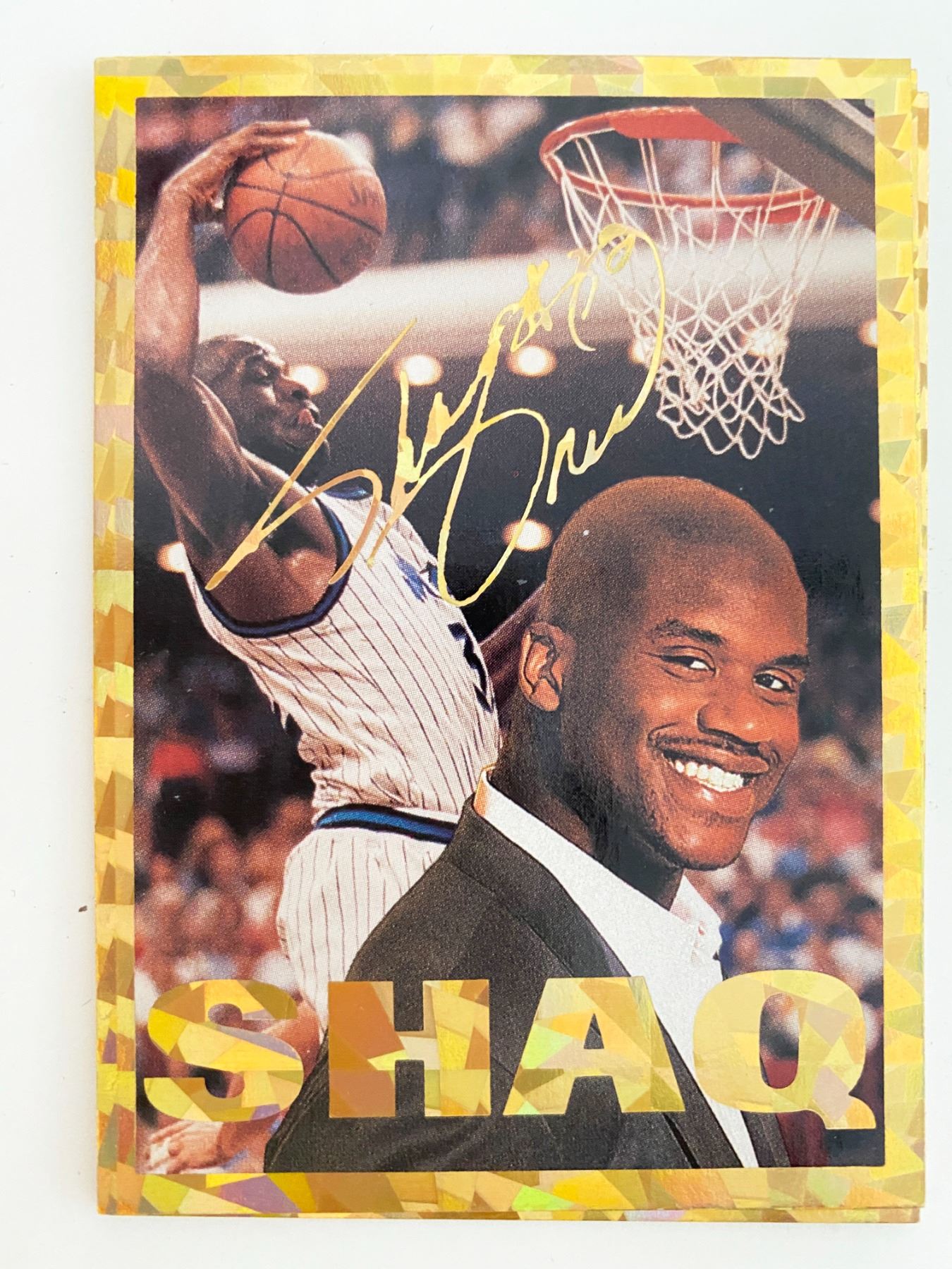 Shaq Facsimile Signed Basketball Card