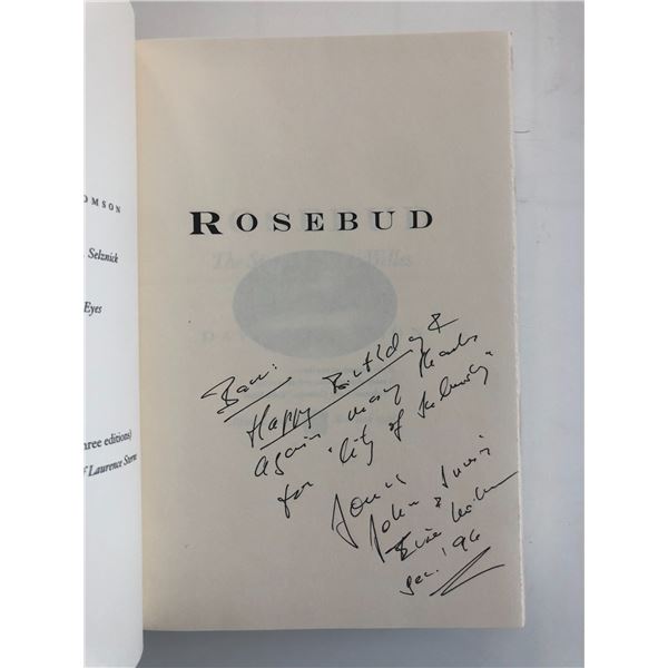 Rosebud the Story of Orson Wells David Thomson signed first edition book