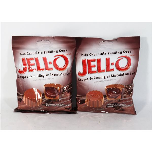 Two Packs Of Jell O Milk Chocolate Pudding Cups