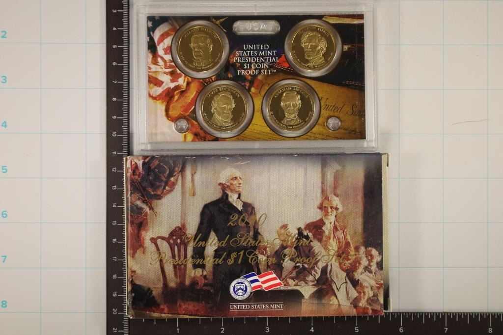 2010 US PRESIDENTIAL $1 FOUR COIN PF SET W / BOX