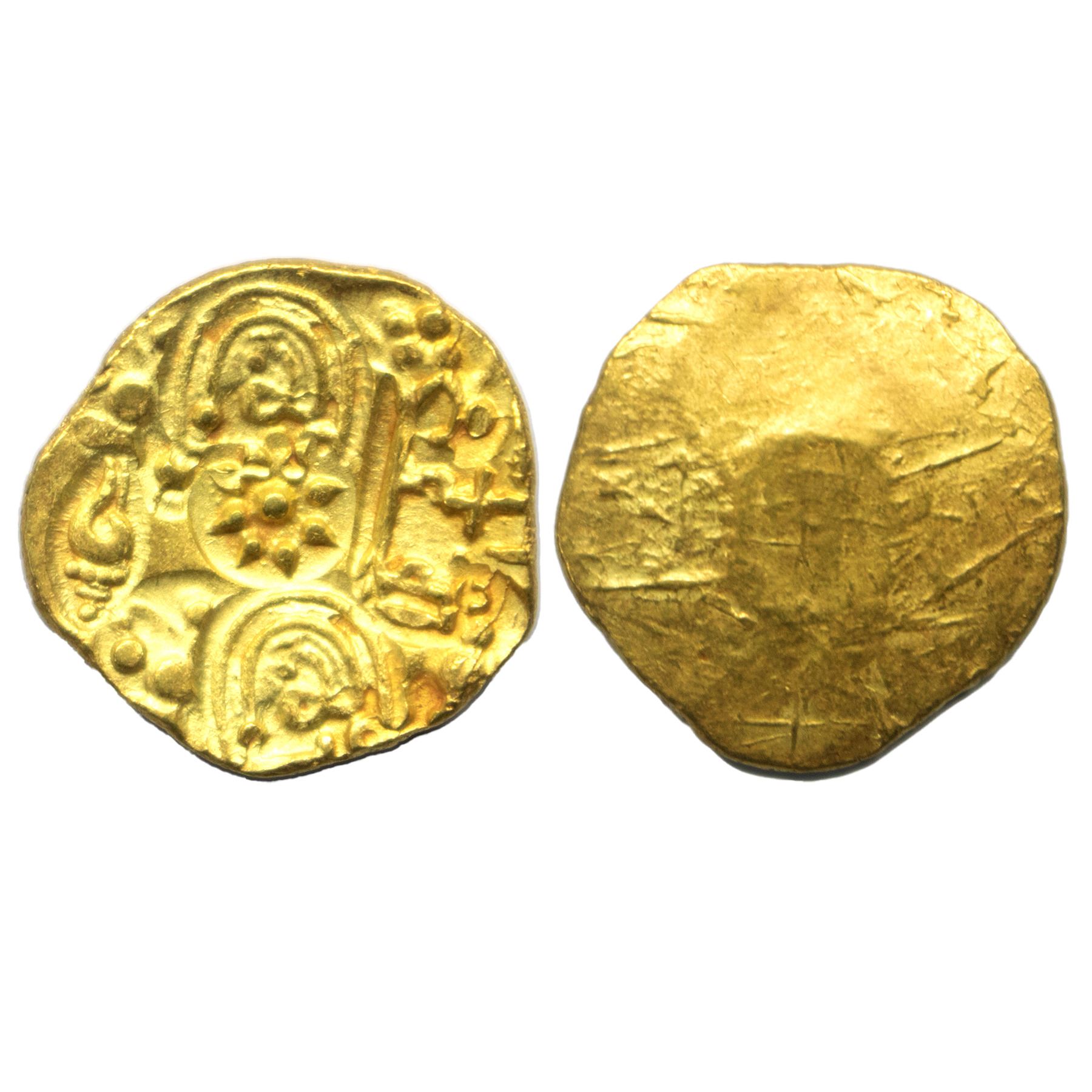 Yadavas of Devagiri, Bhillama V (1185-1193 AD), Gold Padma Tanka, 3.71g