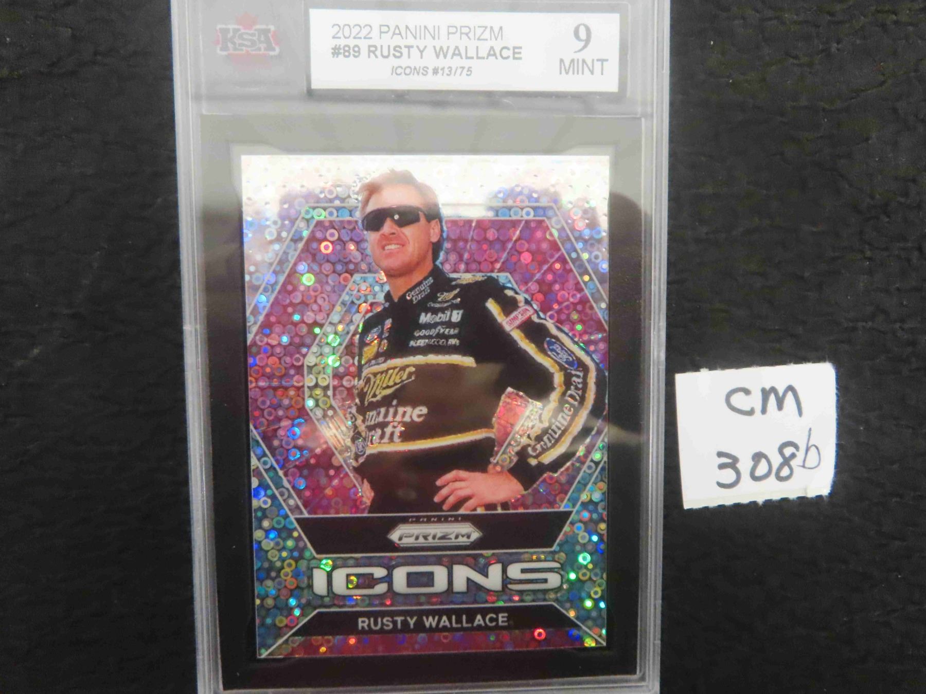 Graded Rusty Wallace NASCAR Card