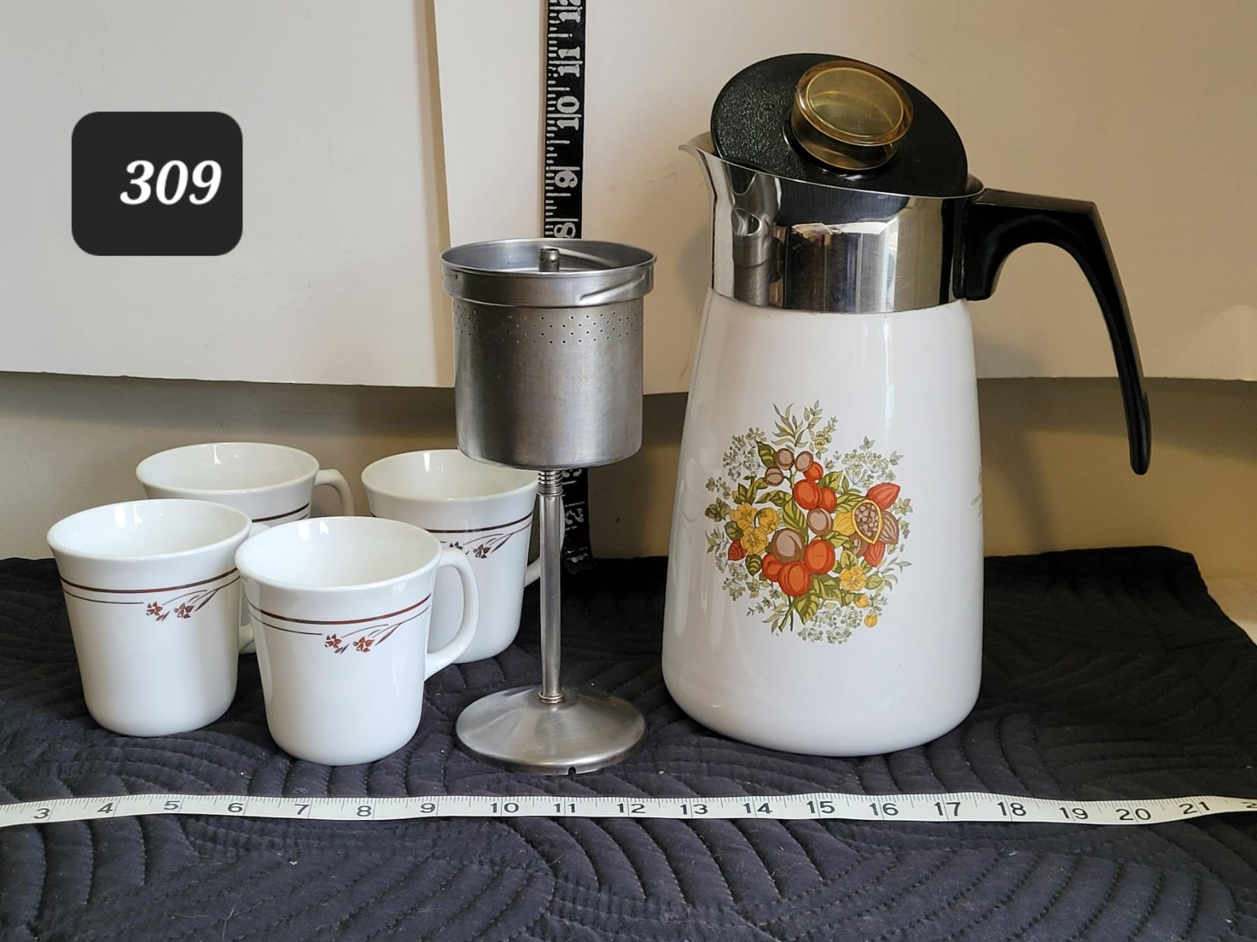 Nice, rare, working corning ware 10 cup coffee percolator “Spice of ...