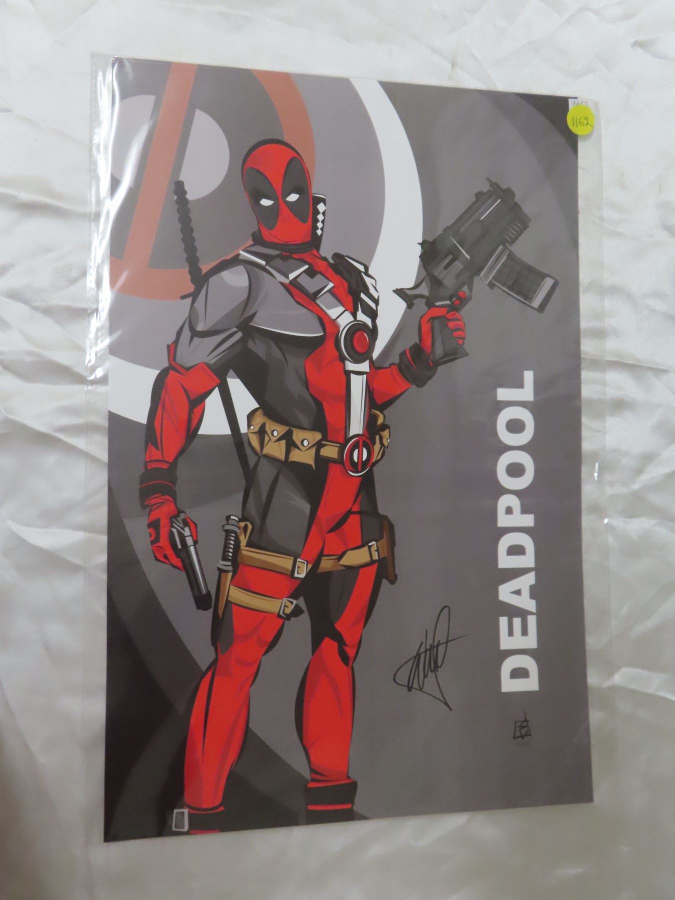 Marvel deadpool limited edition11x17" art print signed by published ...