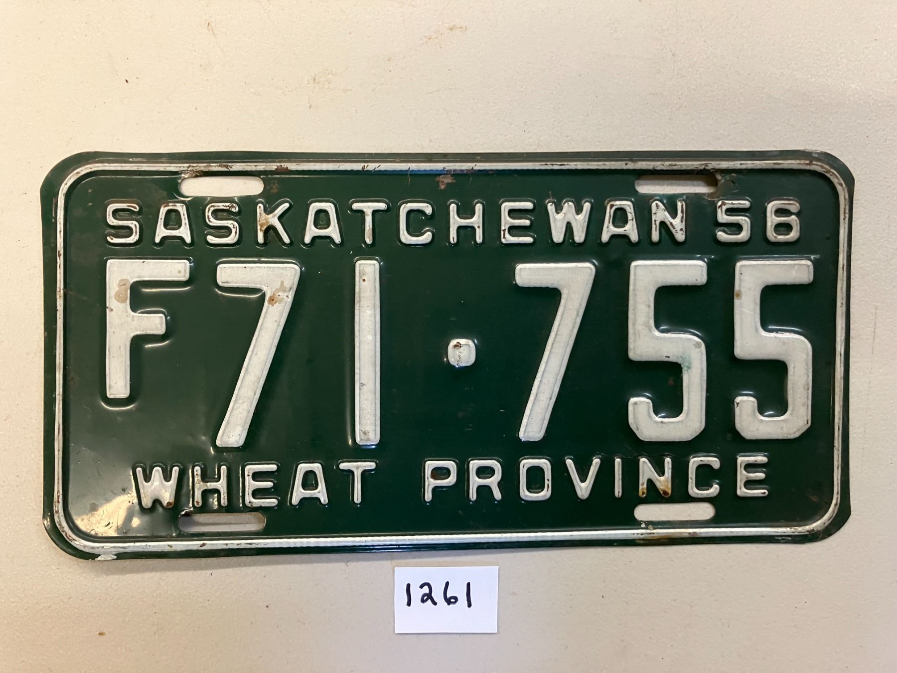 1956 SK license plate - Schmalz Auctions
