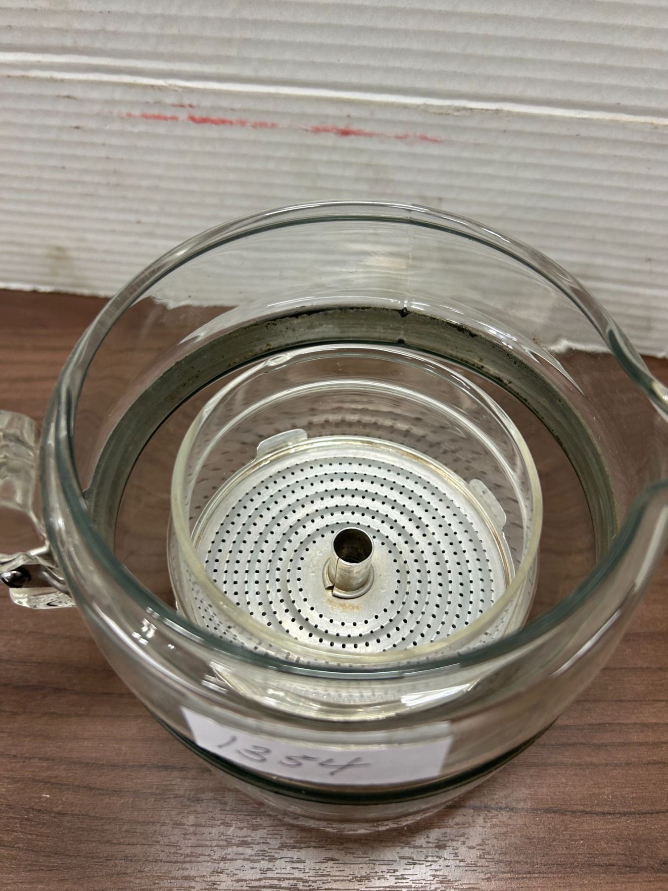 Pyrex glass coffee pot - complete - Schmalz Auctions