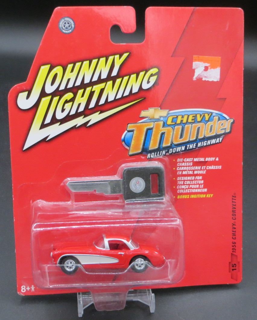 Johnny Lightning Chevy Thunder 1956 Chevy Corvette 1:64 Scale Die-Cast