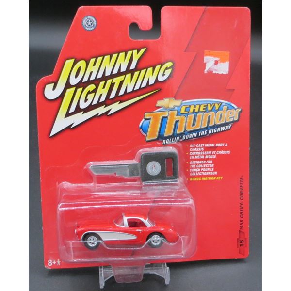 Johnny Lightning Chevy Thunder 1956 Chevy Corvette 1:64 Scale Die-Cast