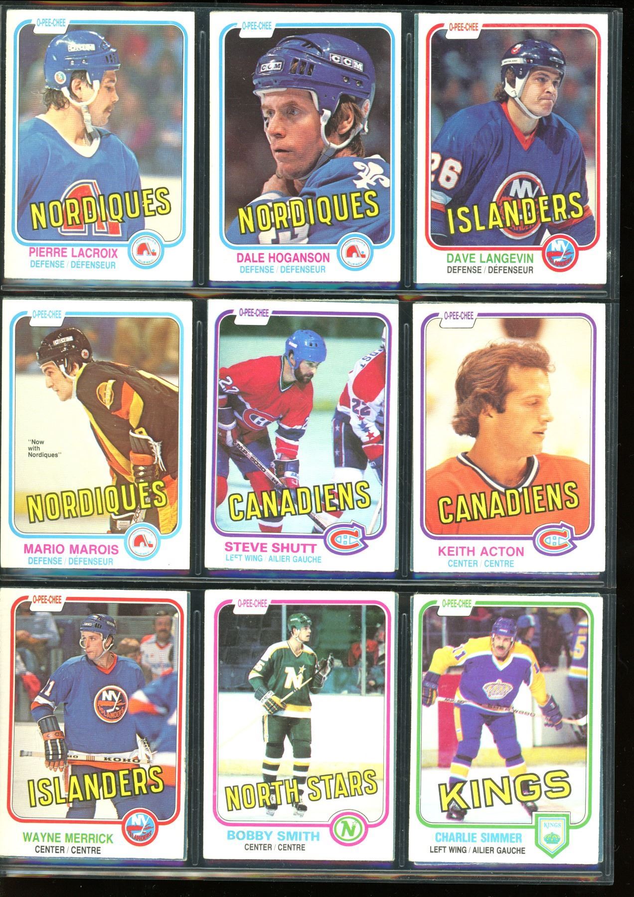1981-82 OPC O-Pee-Chee Lot Of 18 Vintage Cards Bobby Smith, Charlie ...