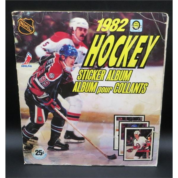 Vintage 1982 OPC Hockey Sticker Book Complete