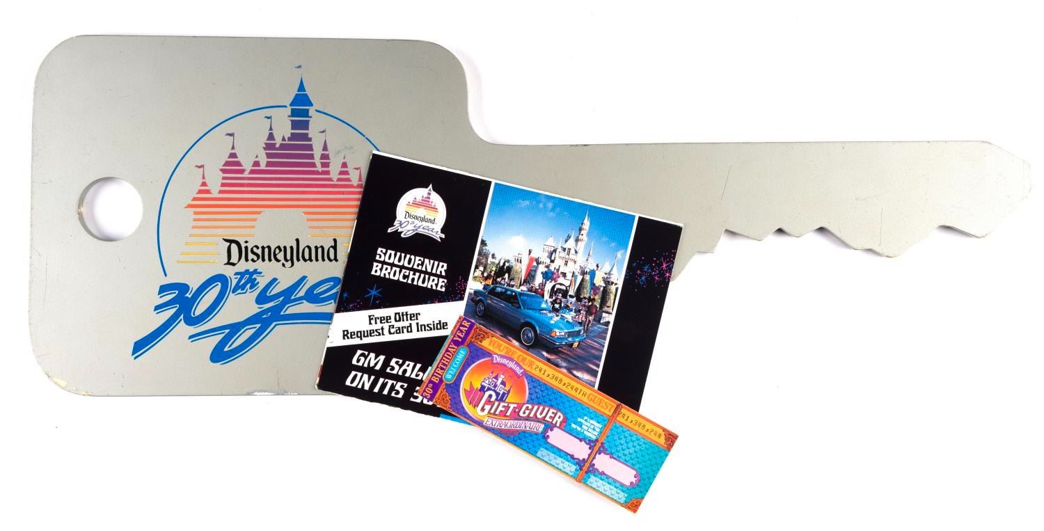 A Disneyland 30th Anniversary Gift Giver Key Prop. - Van Eaton Galleries