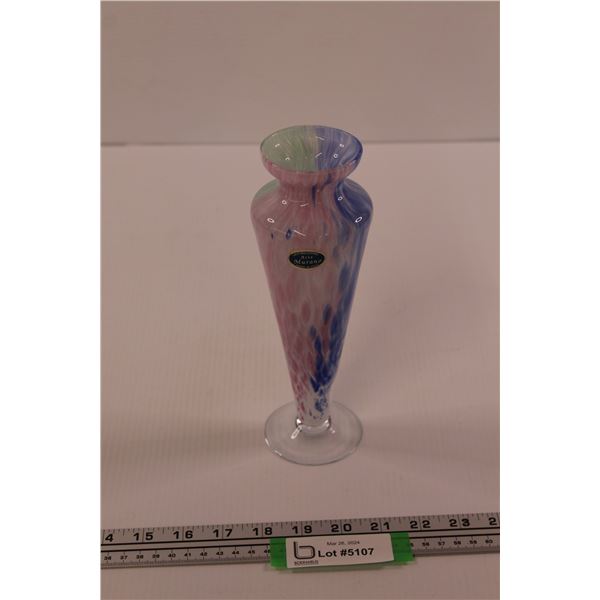 Lavorazione Arte Murano Glass Vase W Sticker Bodnarus Auctioneering
