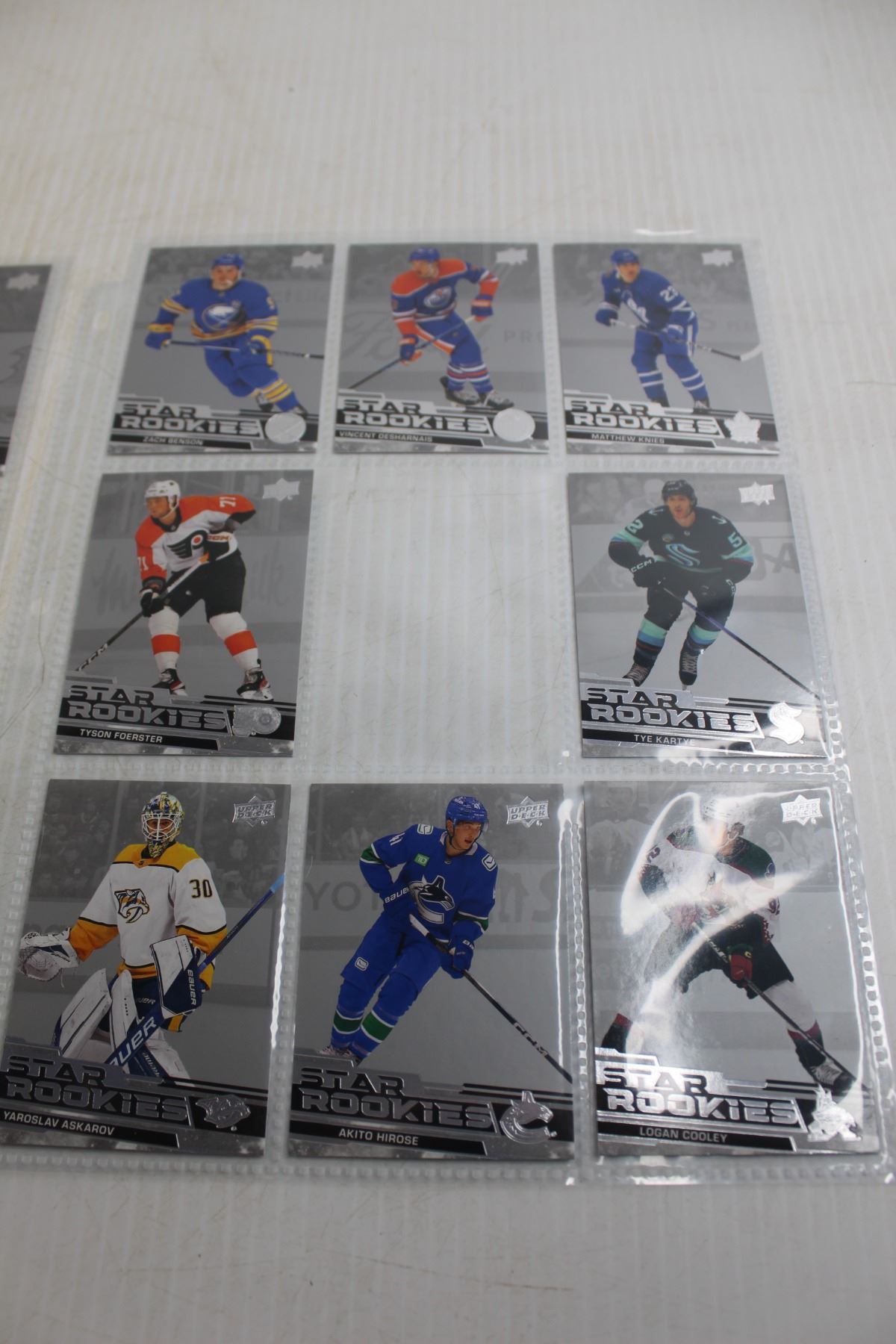 (24) Various 23/24 Upper Deck Rookies - Bodnarus Auctioneering