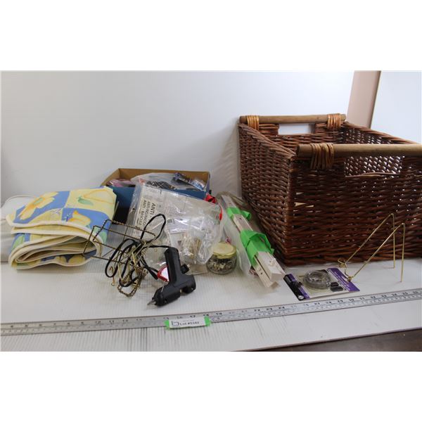 Hot Glue Gun Wicker Basket Misc Bodnarus Auctioneering