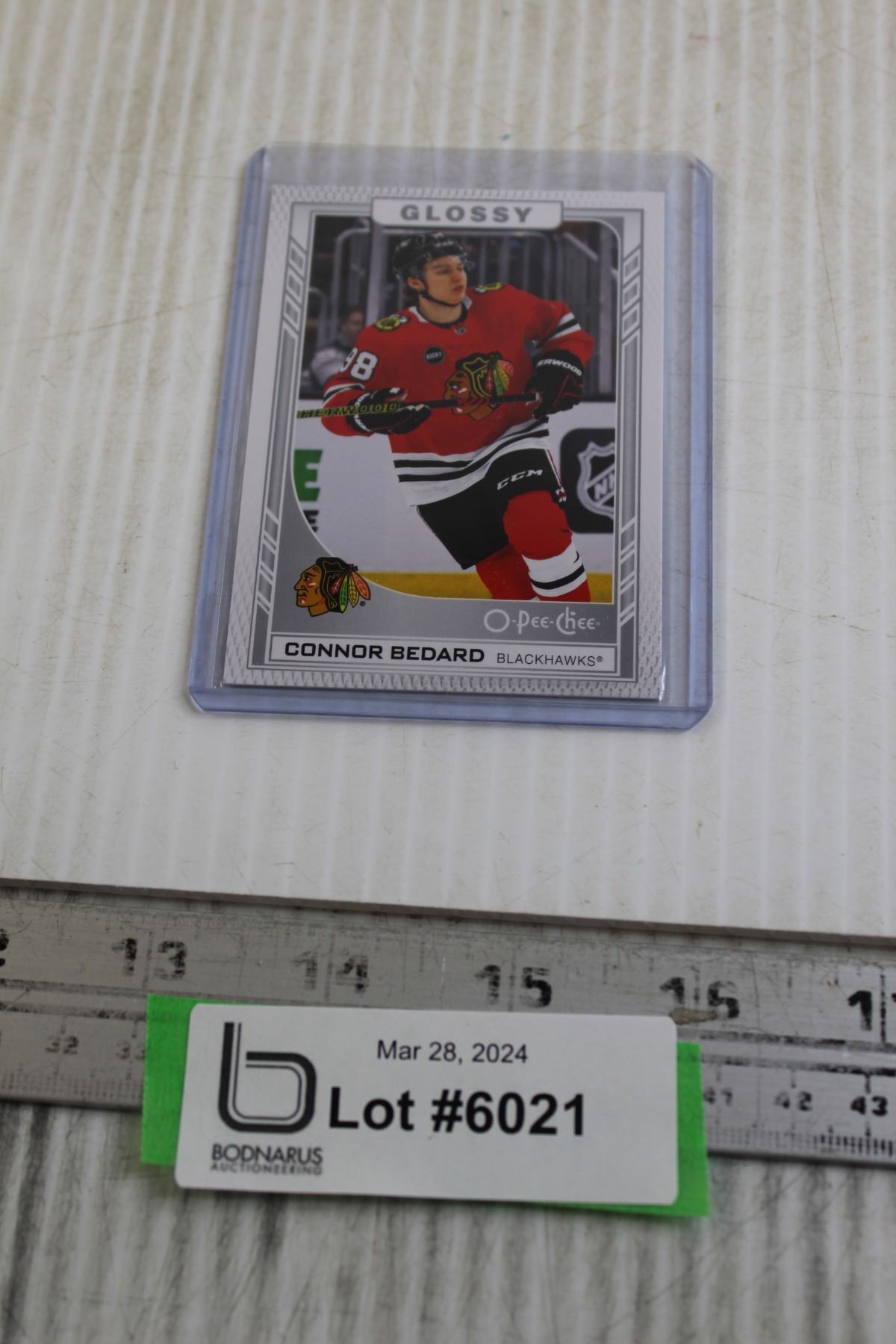 Upper Deck Connor Bedard Glossy Rookie Hockey Card - Bodnarus Auctioneering