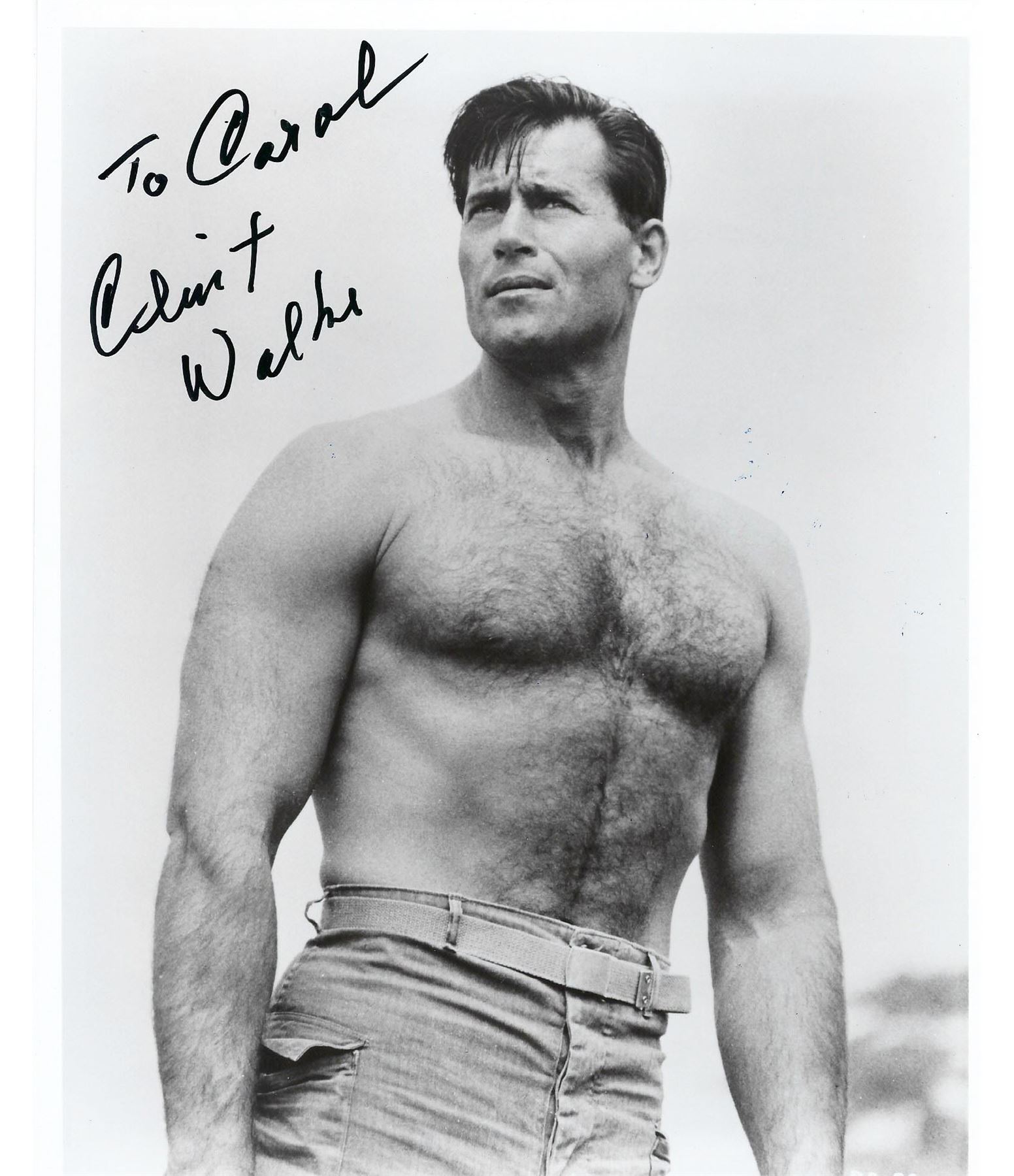 Clint Walker signed photo