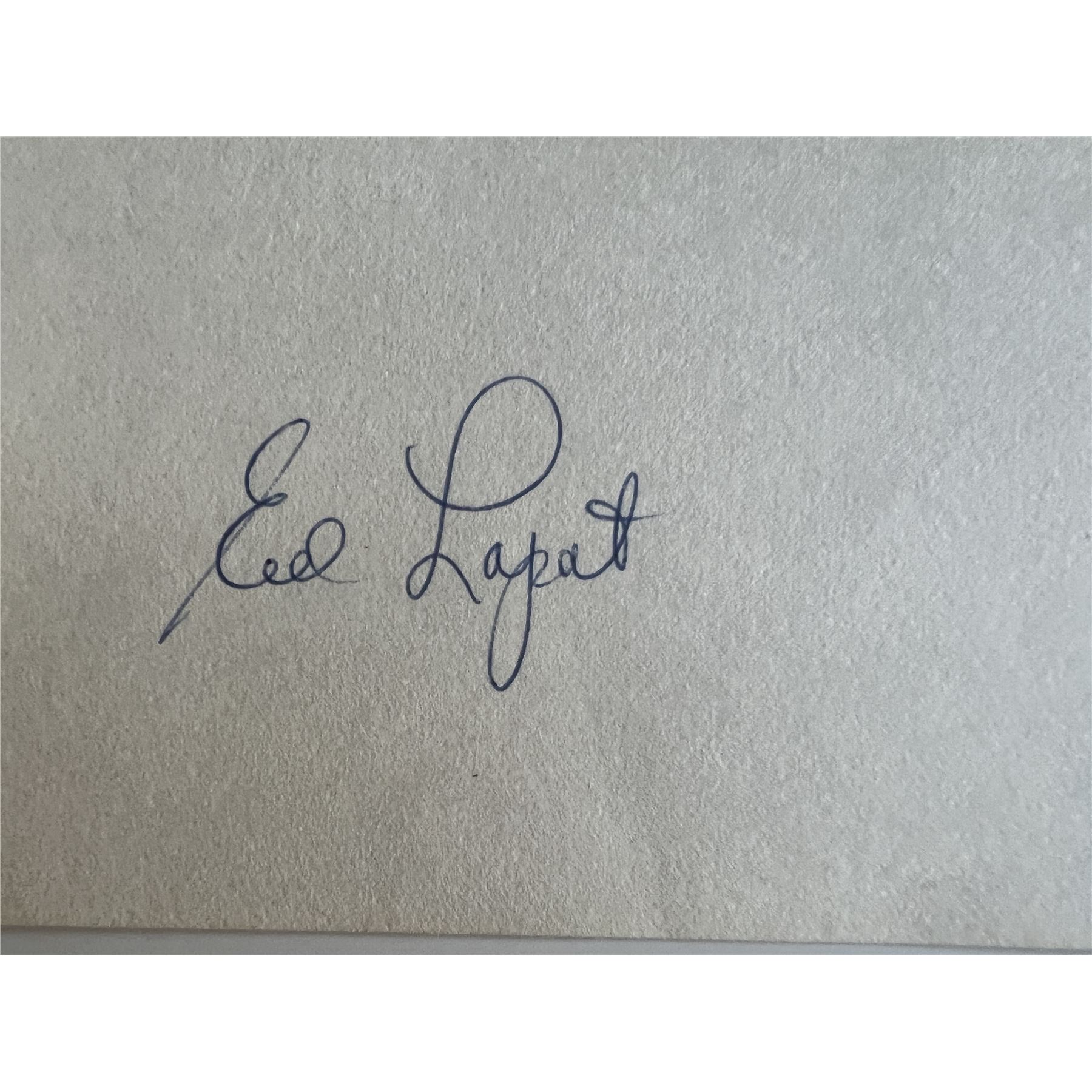 Ed Lopat original signature