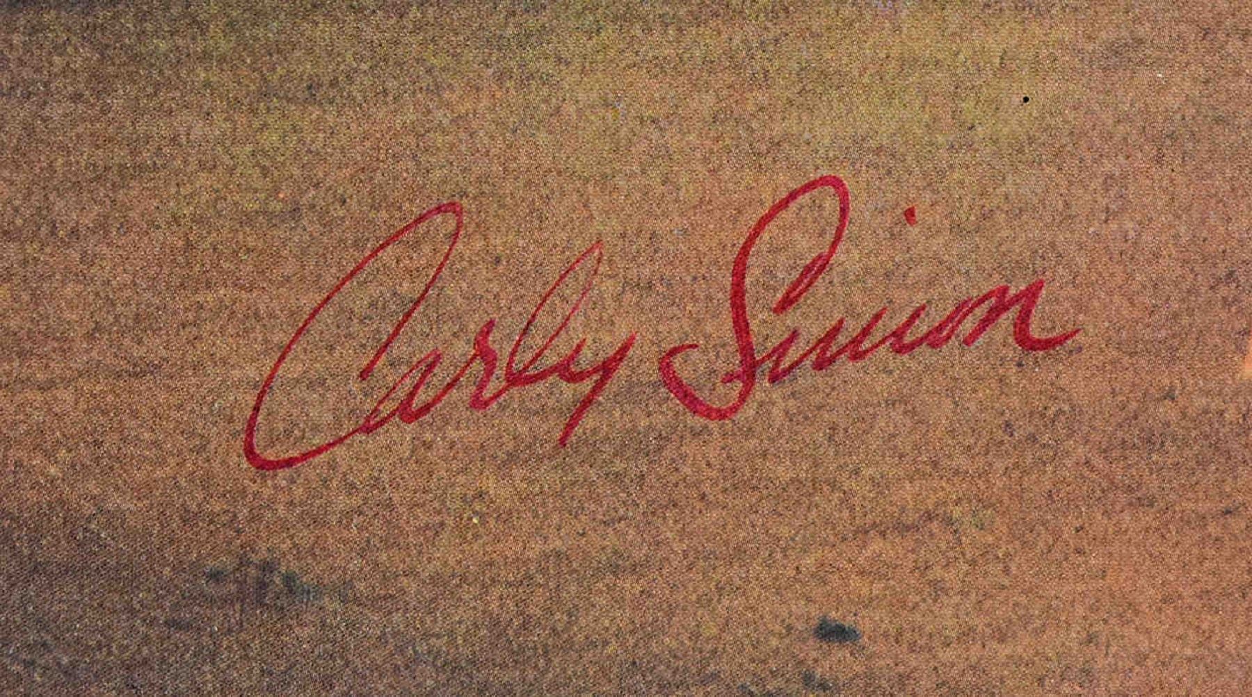 Carly Simon signed Anticipation album