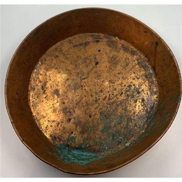 Large Heavy Vintage Copper Deep Plate