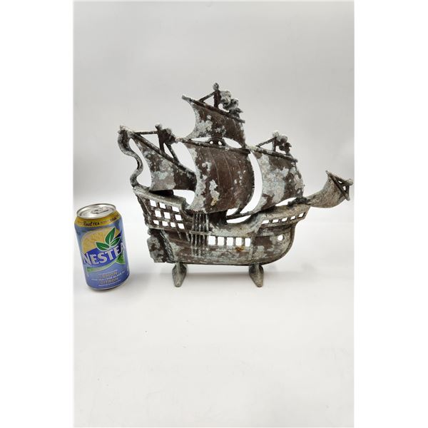 Small Vintage Cast Pirate Ship