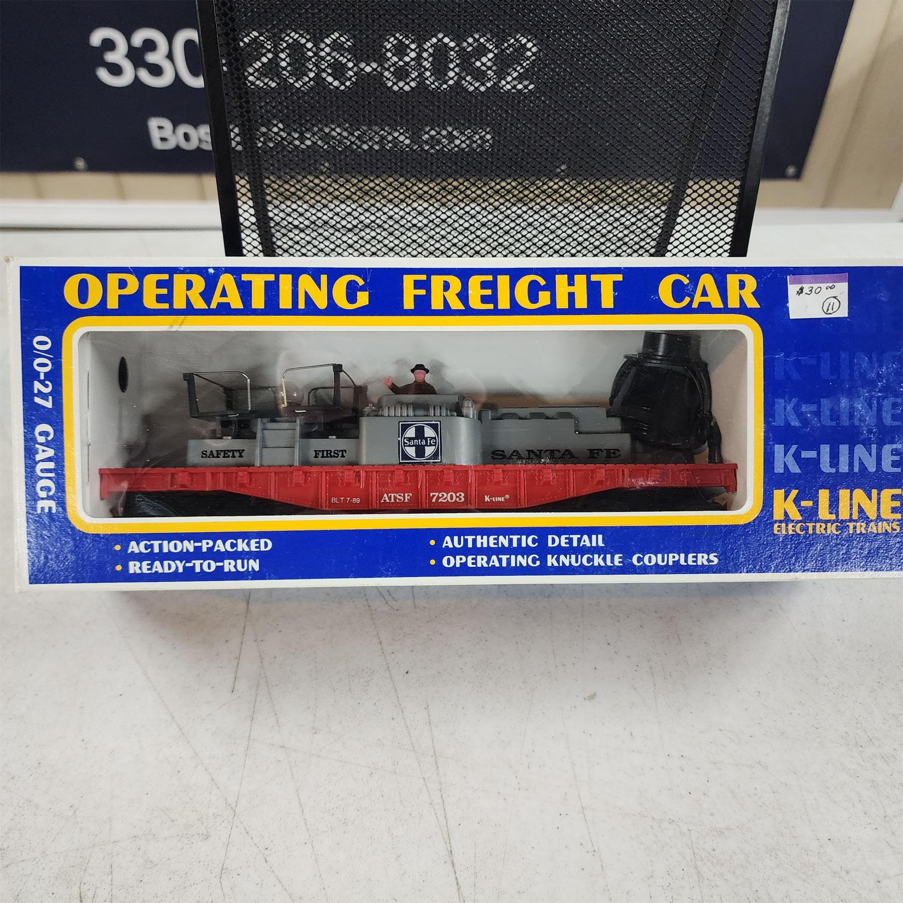 K-Line Electric Train, Santa Fe Searchlight Car K-7203 - Bosley Auctioneers