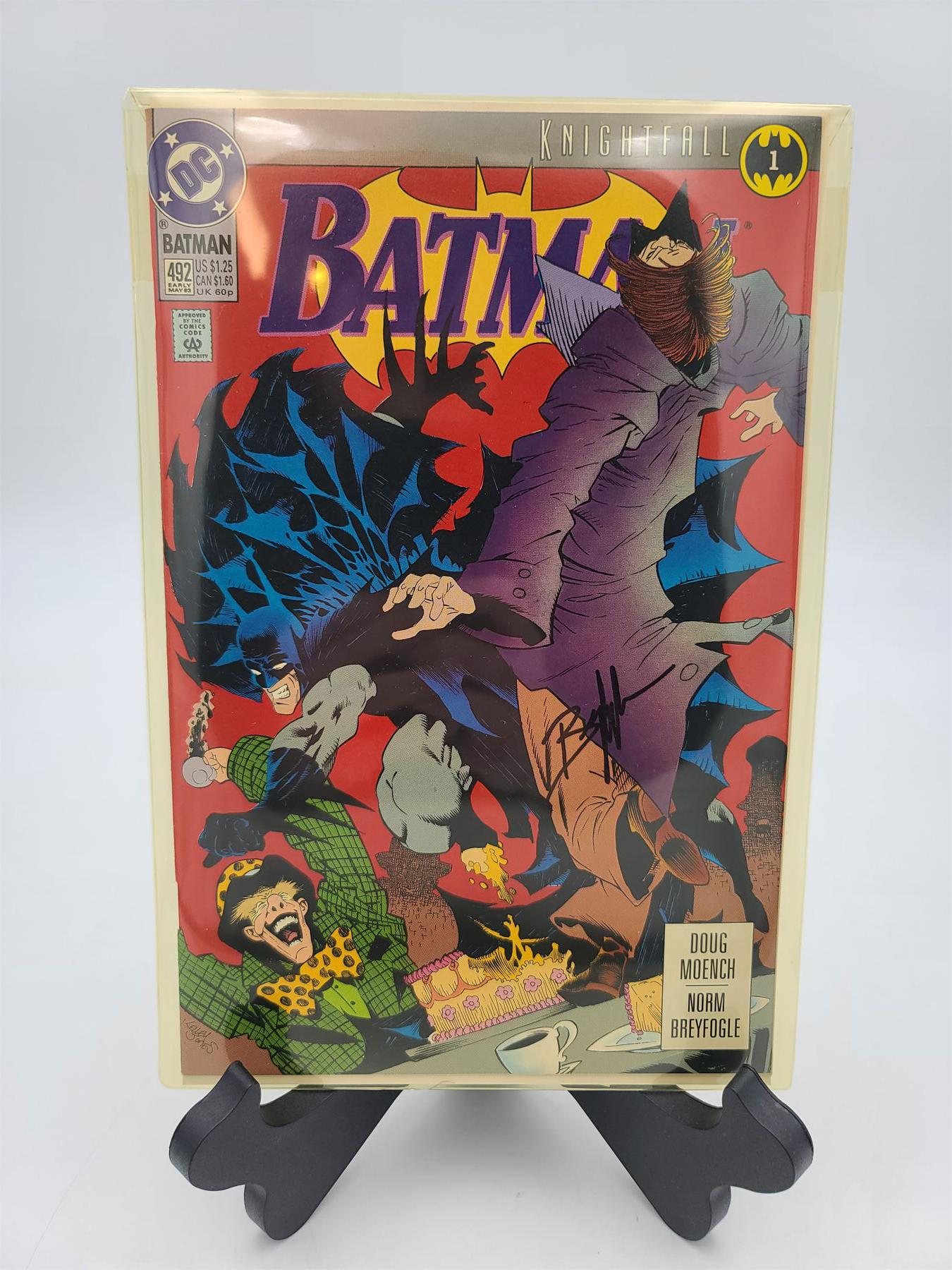 DC 1953 Batman Knightfall #1 Autographed by Norm Breyfogle & Certified ...