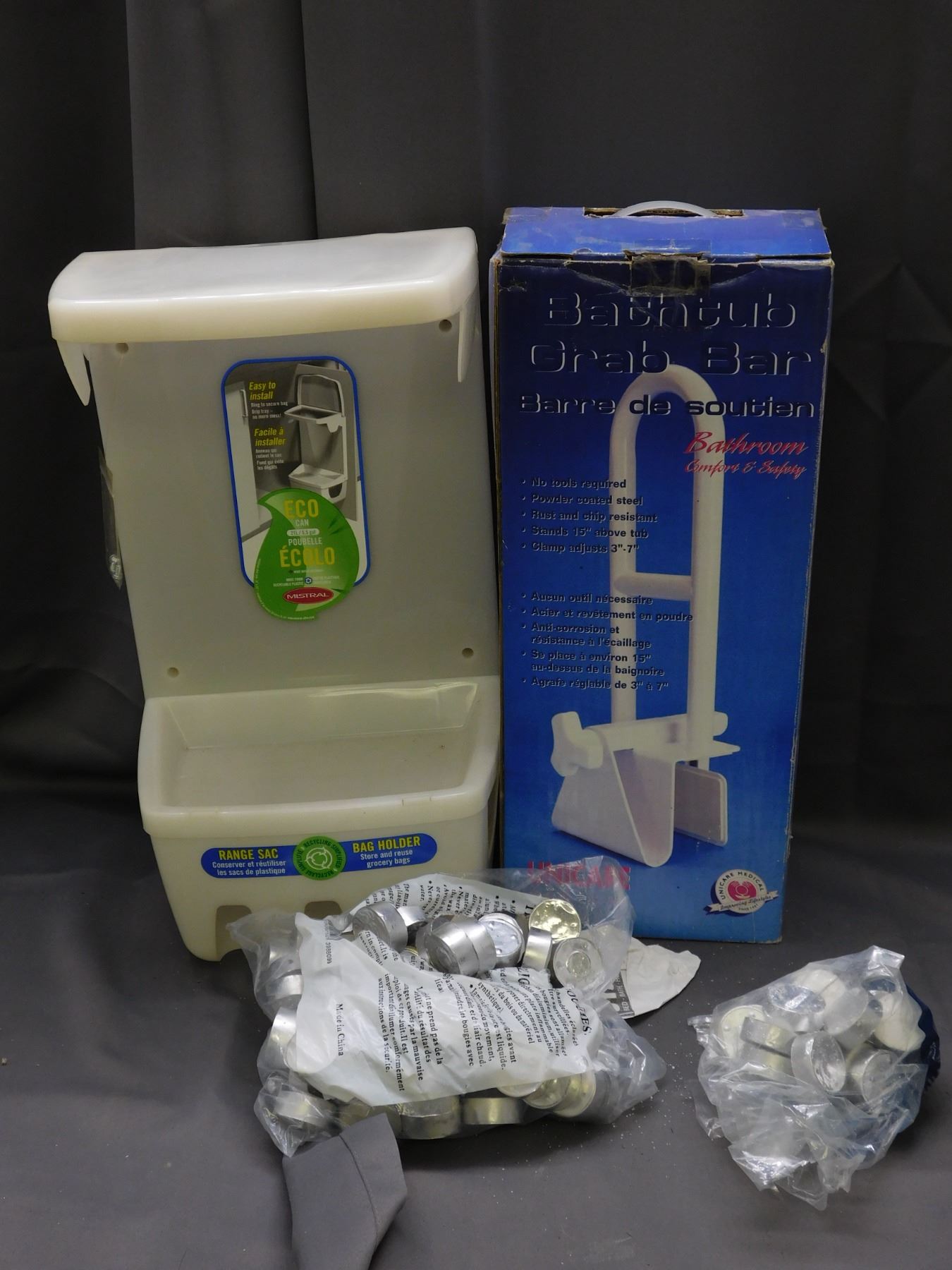Bathtub Grab Bar & Eco Can Plastic Urinal *new* & Tea Candles