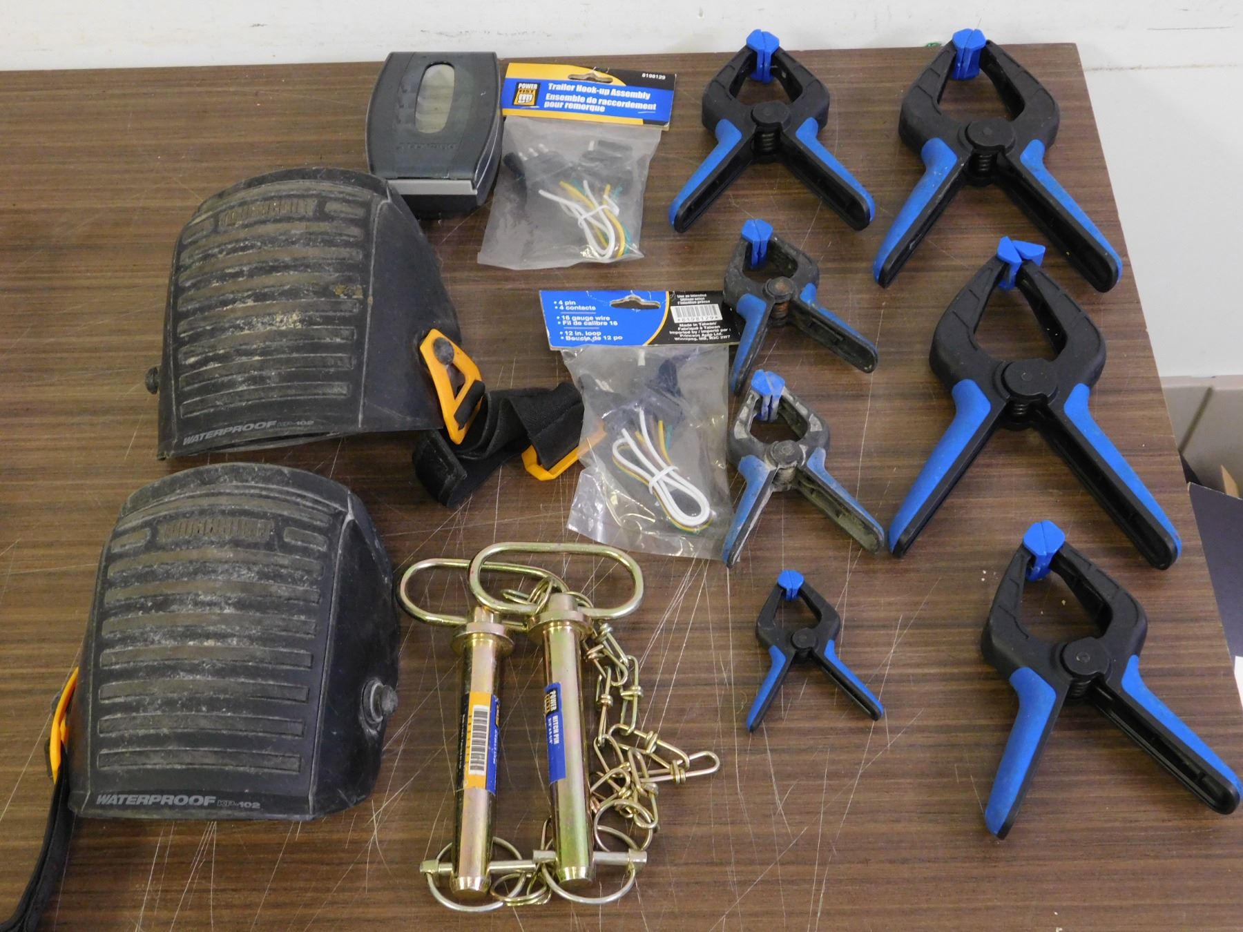 Clamps, Hitch Pins, Knee Pads