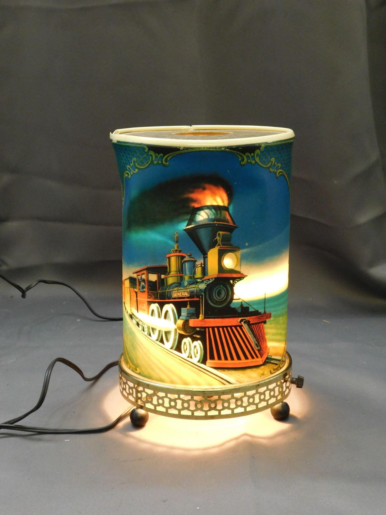 1956 Railroad Lamp Econolite Motion Lamp 763 Oval
