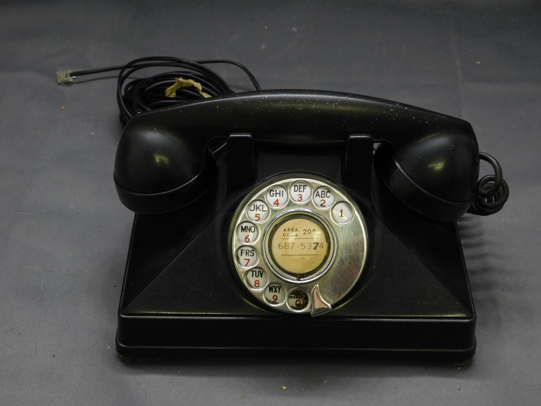 Vintage Bakelite Northern Electric desk phone.