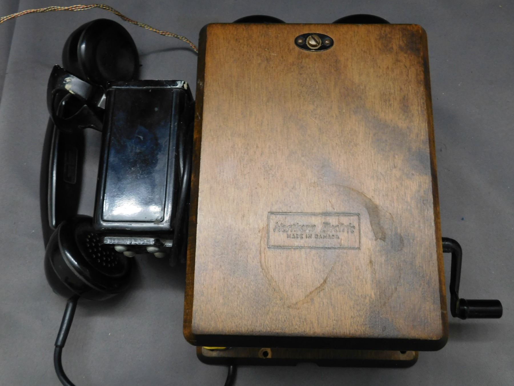 Vintage Antique Northern Electric Wall Telephone