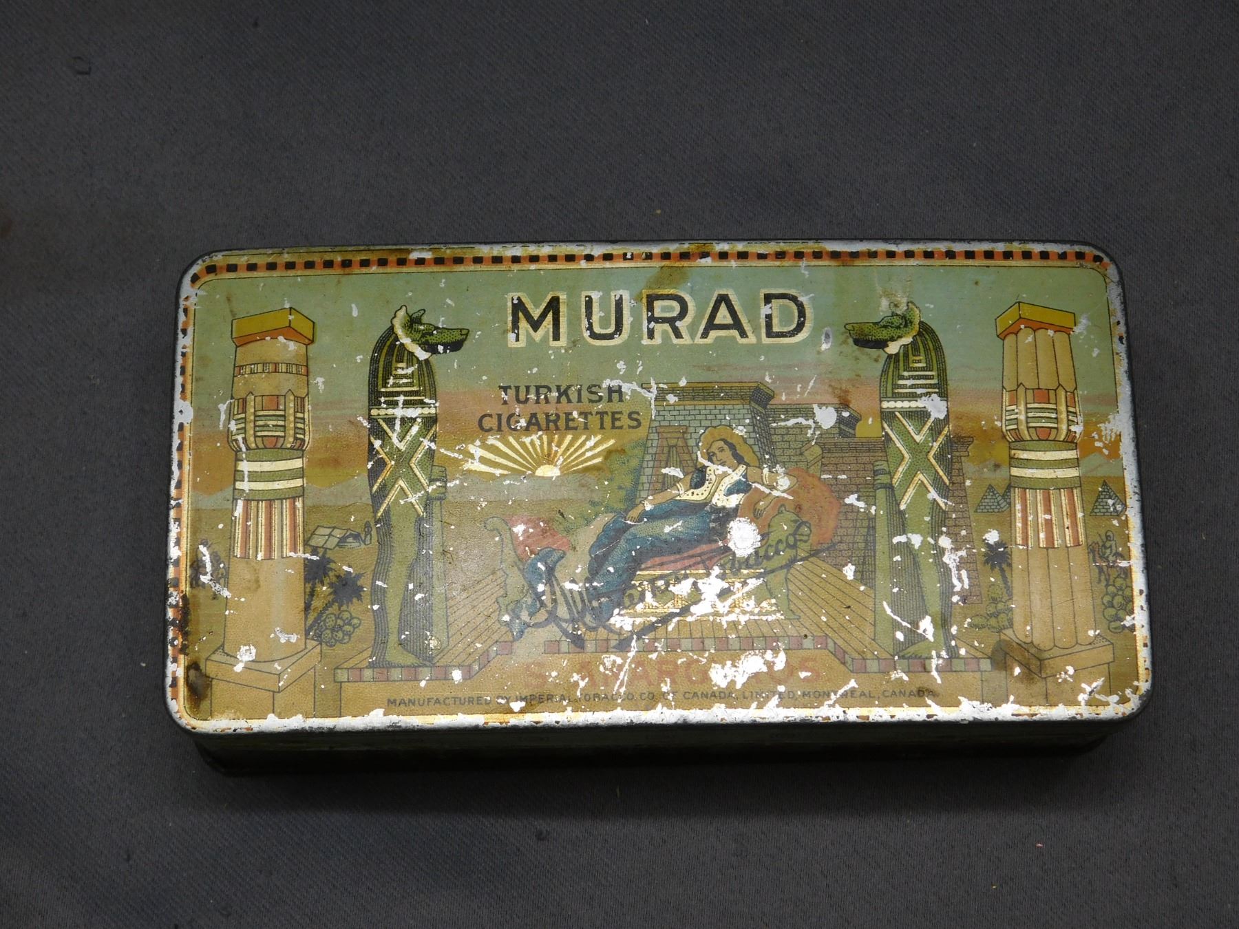 Antique Murad Turkish Cigarettes Tin