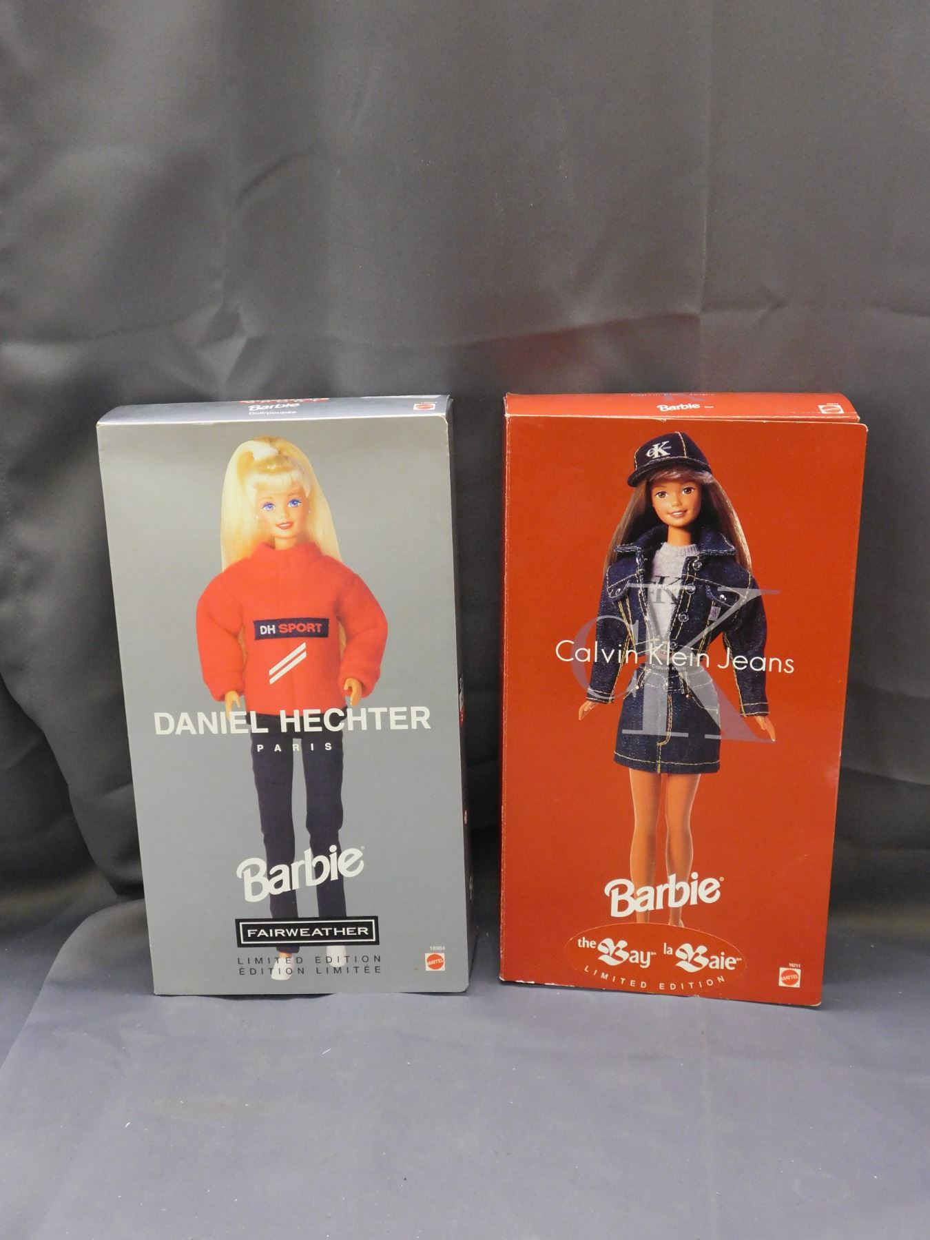 1997 Daniel Hechter Sport Barbie & 1996 Calvin Klein Denim Barbie NIB