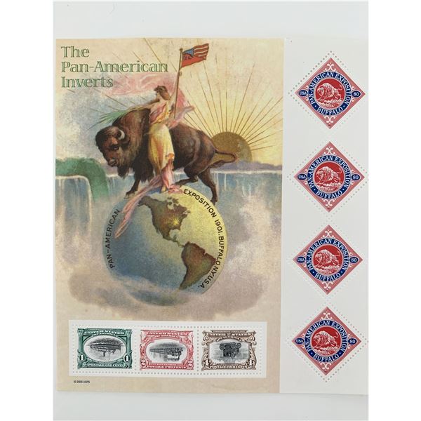 Pan-American Inverts Stamp Sheet