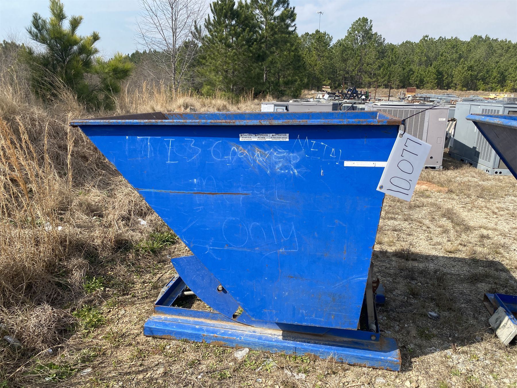 VESTIL DUMP HOPPER Aggregate Bin / Hopper - Test Site