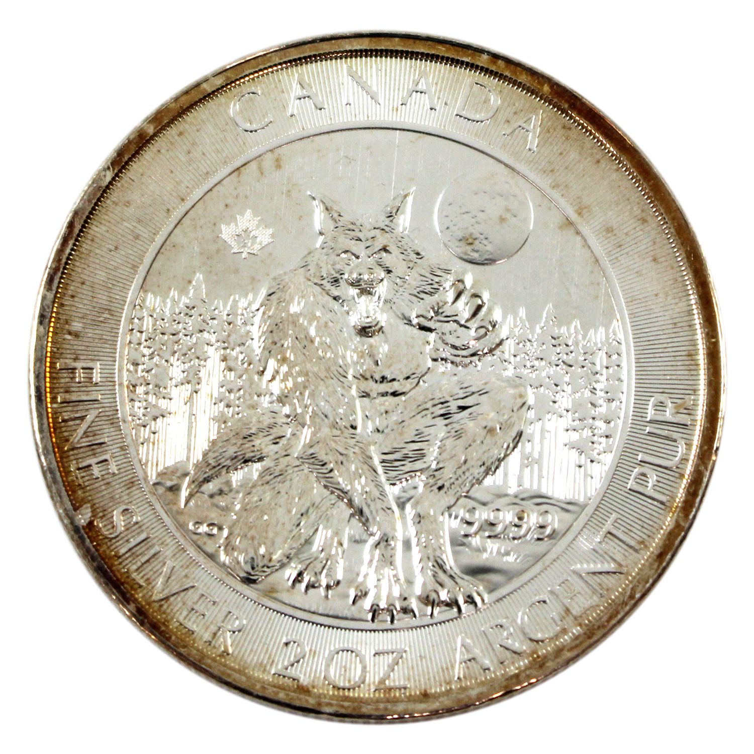2oz 2021 $10 Creatures of the North - Werewolf .9999 Fine Silver Coin ...