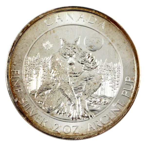 2oz 2021 $10 Creatures of the North - Werewolf .9999 Fine Silver Coin ...