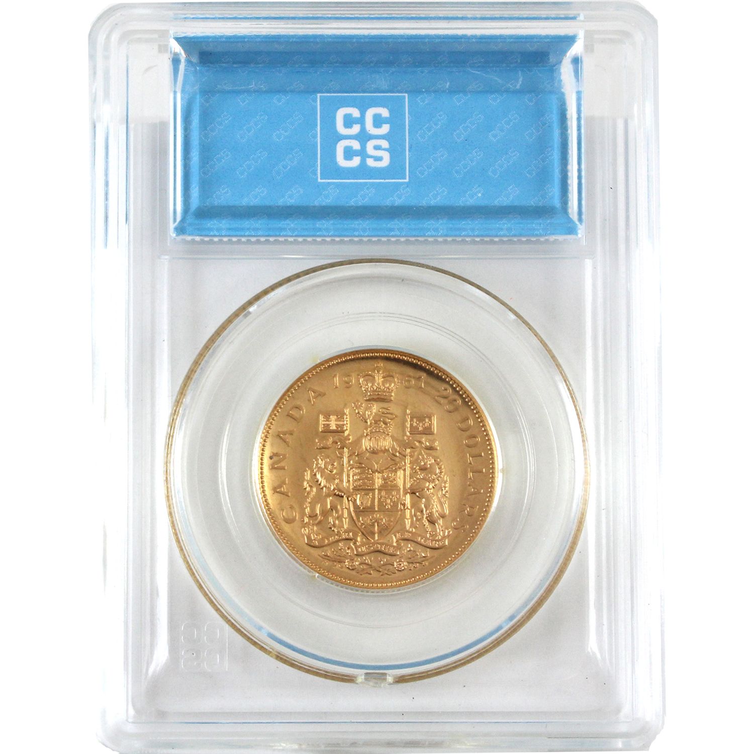 Canada Gold 1967 $20 CCCS Certified SP66 Heavy Cameo
