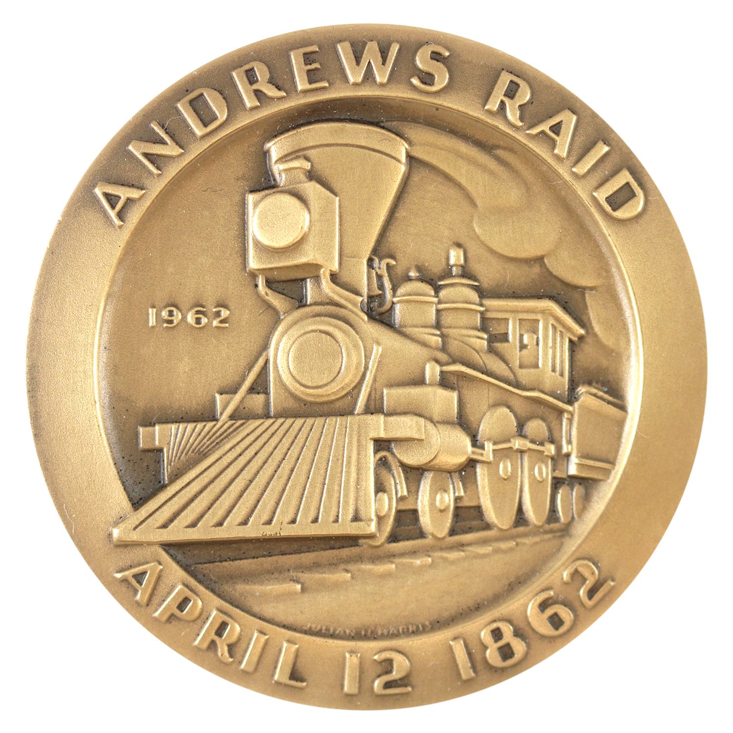 USA 1962 Captain William Fuller Andrews Raid April12, 1862 Medallion 44 ...