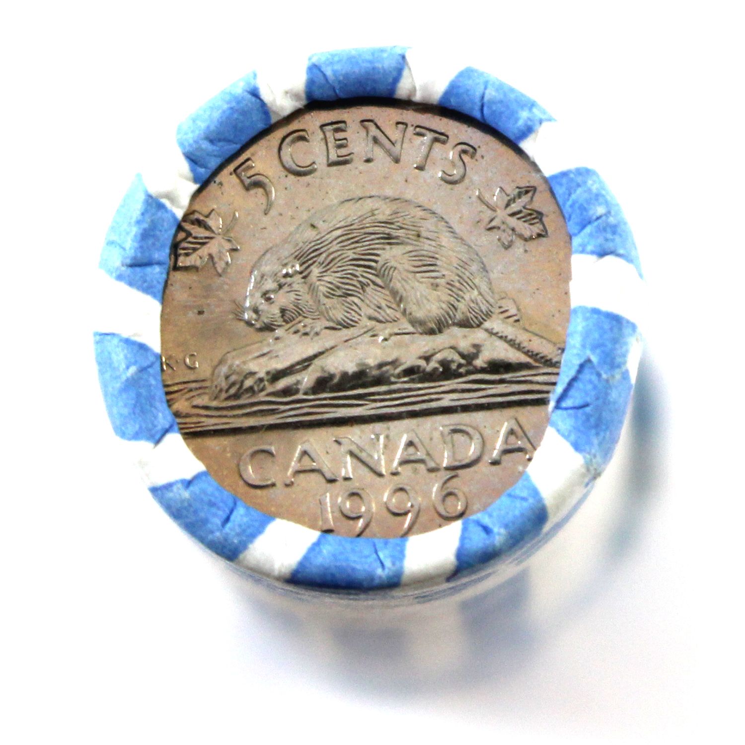 5-cent 1996 Nickel Roll of 40pcs. 1 Roll.