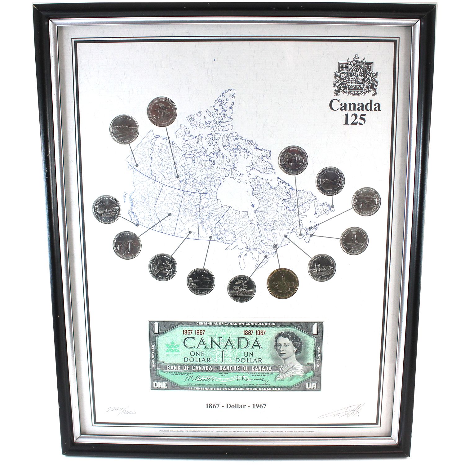 *1867-1992 Canada 125 Commemorative 13-coin Collection with 1867-1967 ...