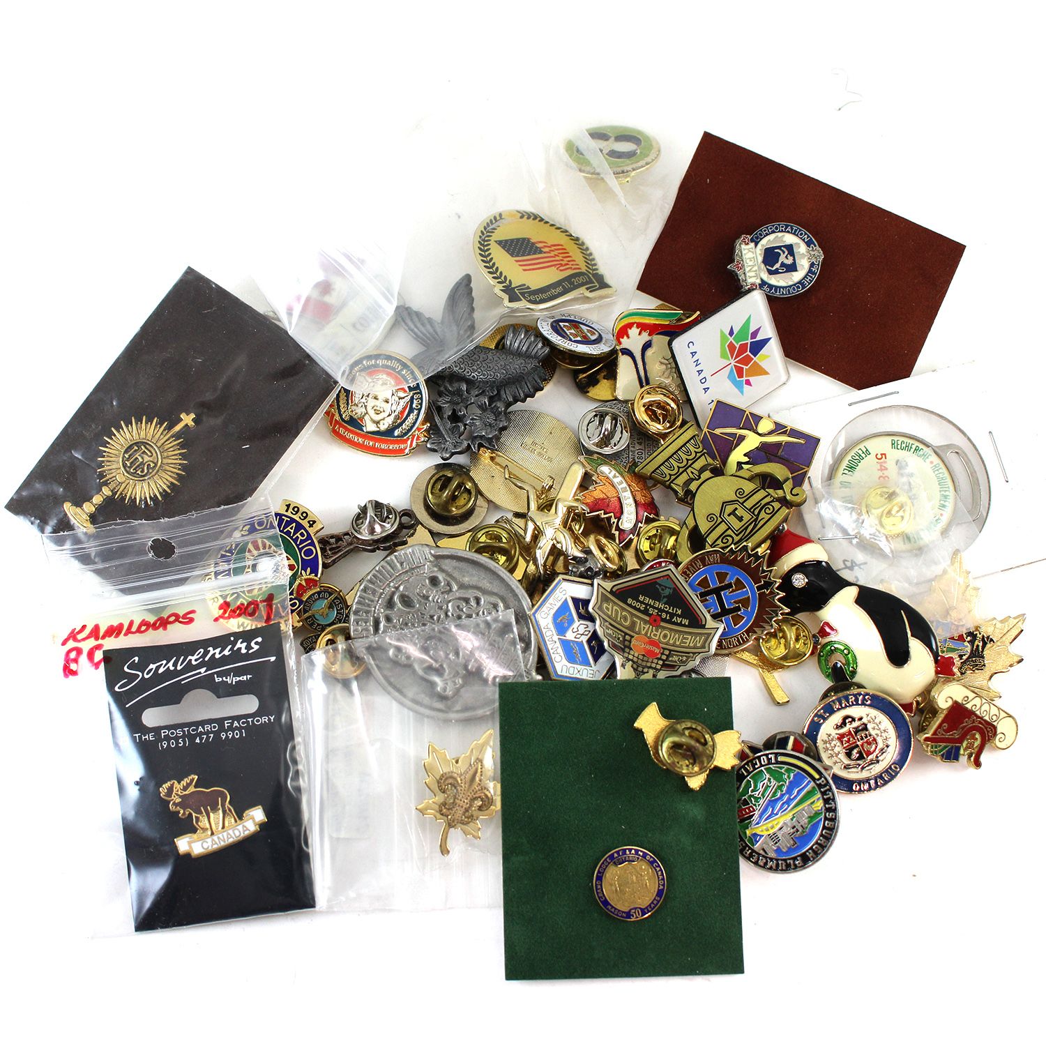 Lot of 50x Assorted Pins. 50pcs.