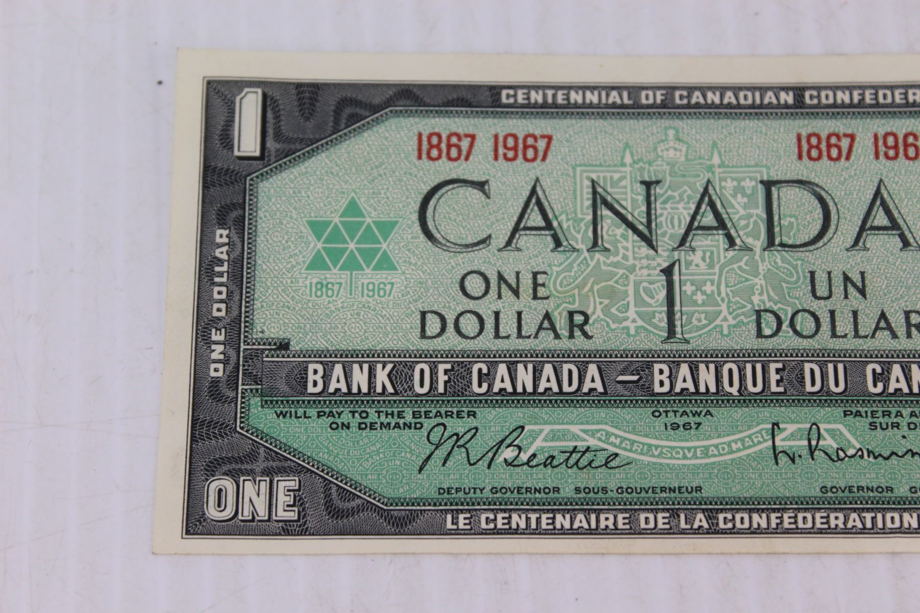 1967 Centennial Canadian One Dollar Bill 1967-centennial-canadian-one-dollar-bill