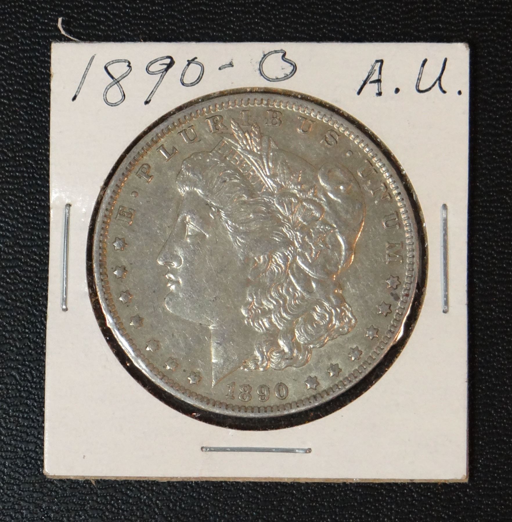 Morgan dollar, 1890-O, AU