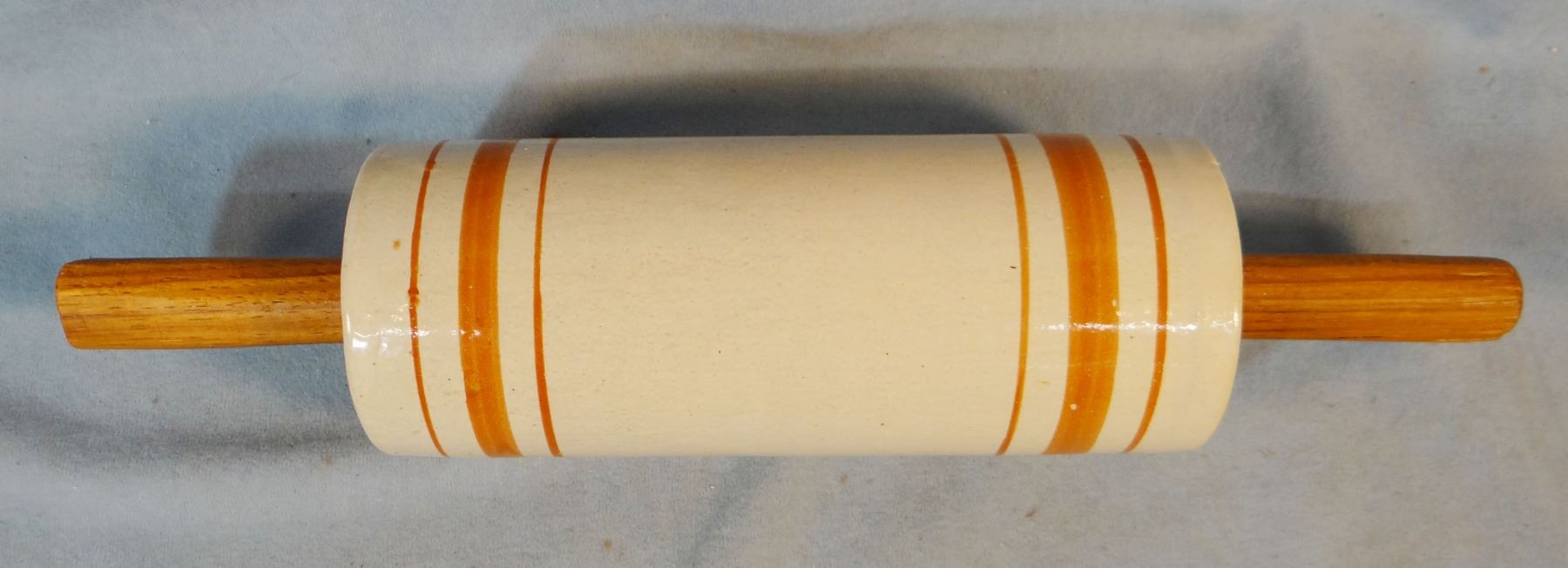 Authier Bros, Jefferson, SD ceramic rolling pin, advertising piece